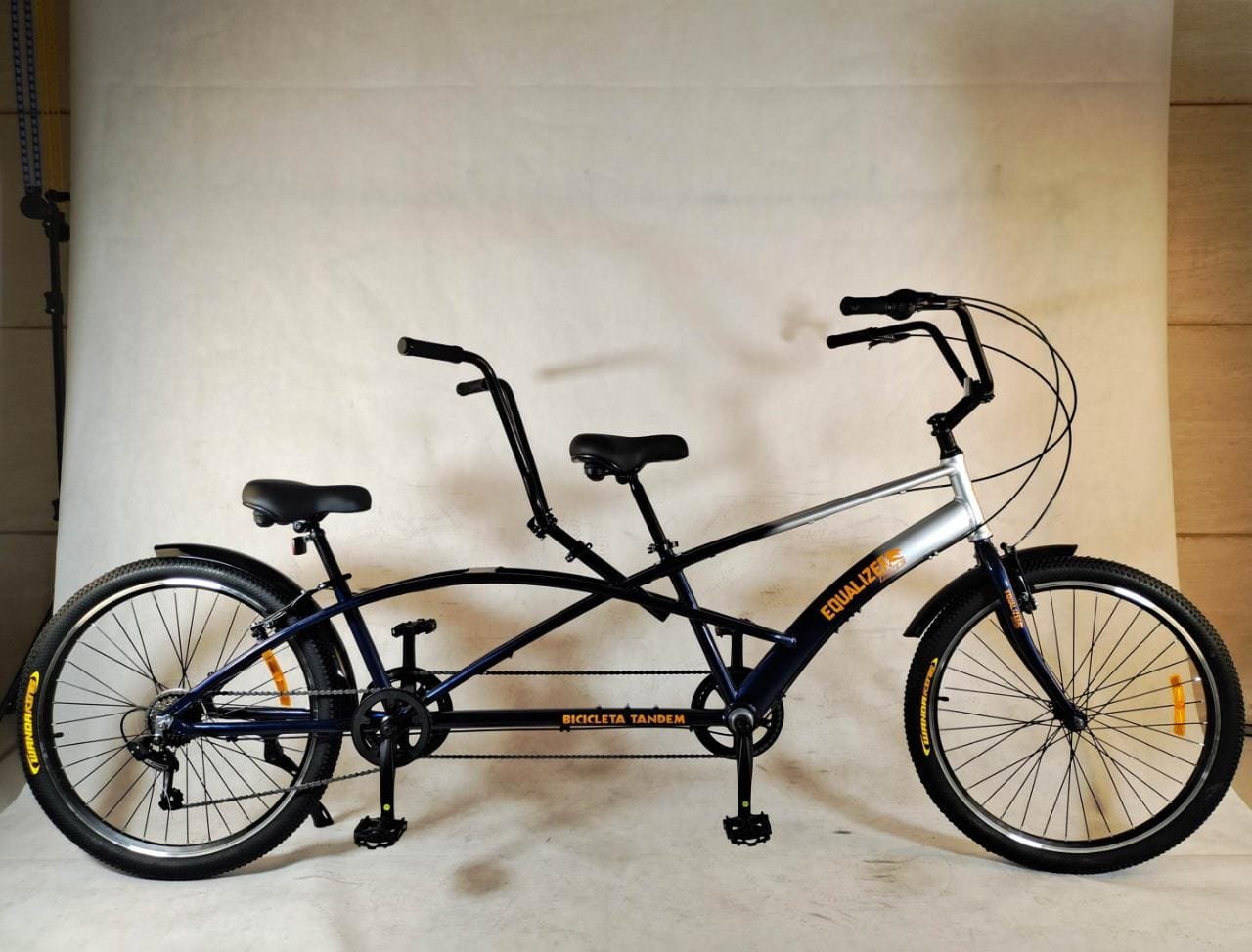 BICICLETA 26 TANDEM ALUMINIO 7V MARCA EQUALIZER COLOR NEGRO/GRIS ...
